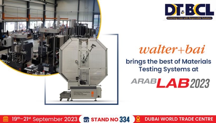 Walter+Bai Materials Testing Systems On Display At ArabLab