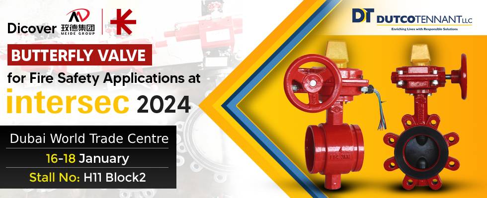 Meide Group’s Butterfly Valve for Fire Safety At Intersec