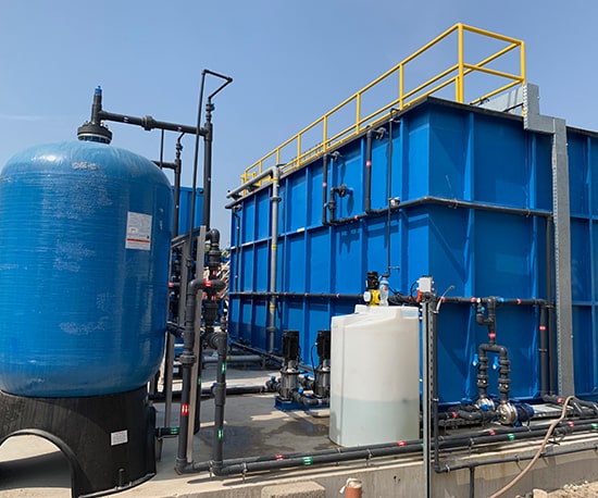 Activated carbon filtration system for domestic water treatment