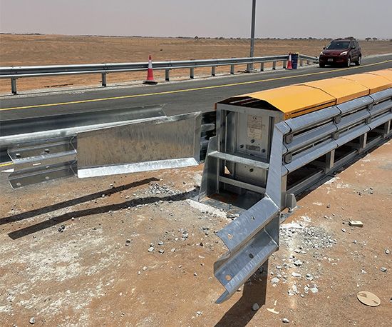 Crash Cushion Barriers - EN 1314 STD | Dutco Tennant